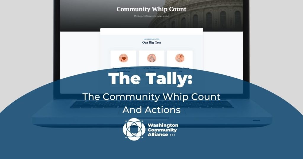 The Community Whip Count And Actions - WA Community Alliance